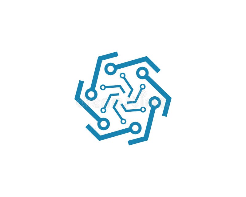 Circuit Technology Logo Vector Stock Vector - Illustration of circuit ...