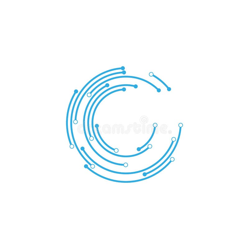 Circuit technology logo stock illustration. Illustration of processor ...