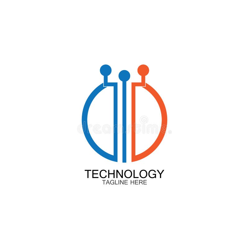 Circuit Technology Logo Vector Template-vector Stock Illustration ...