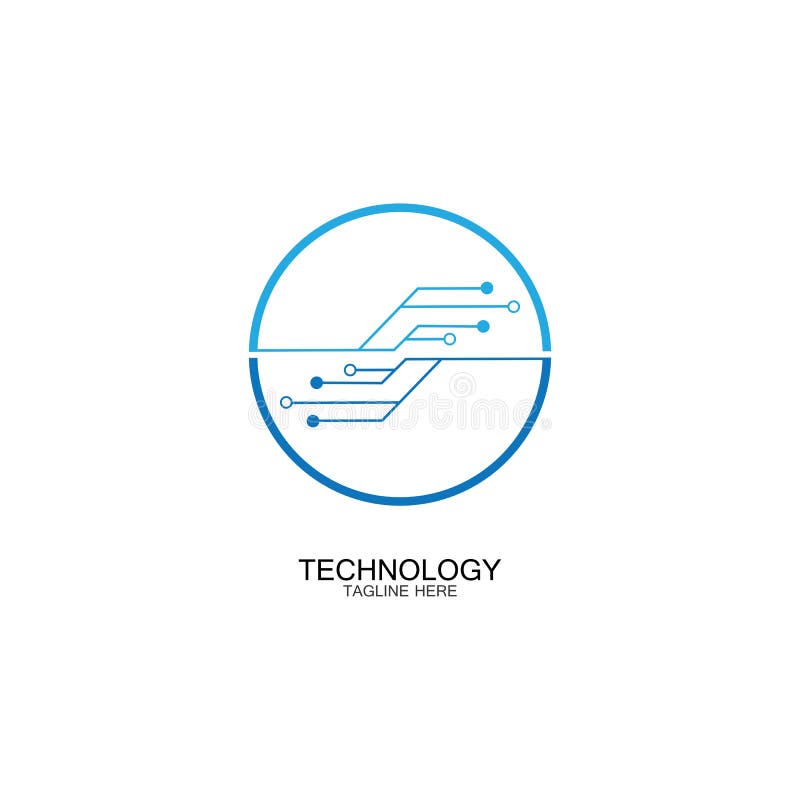 Circuit Technology Logo Vector Template-vector Stock Vector ...