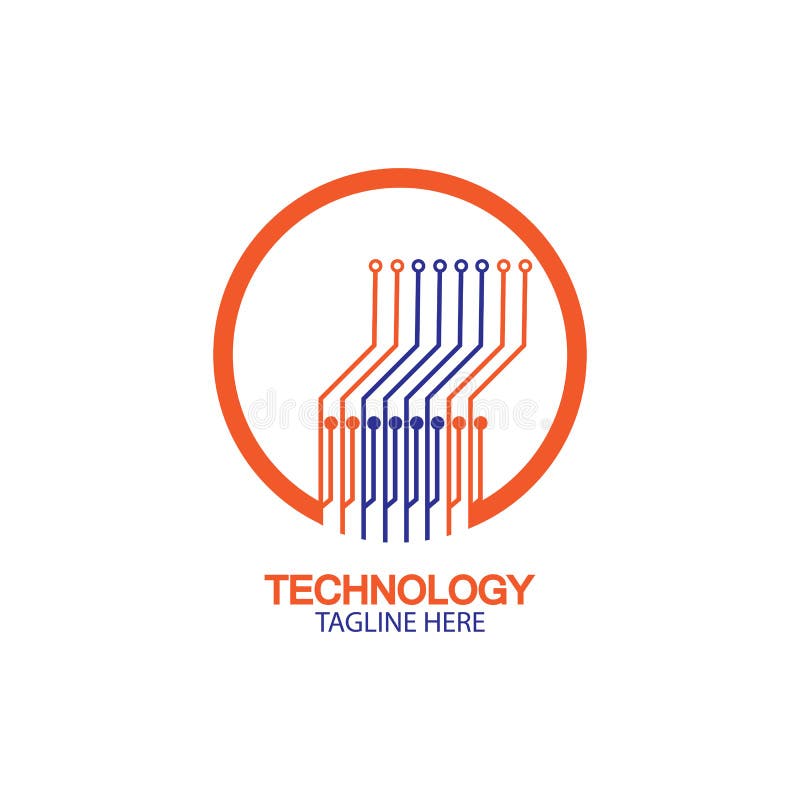 Circuit Technology Logo Vector Template-vector Stock Vector ...
