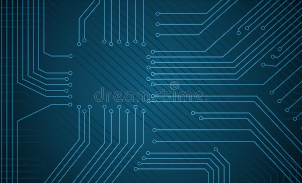Circuit theme background stock illustration. Illustration of chip ...