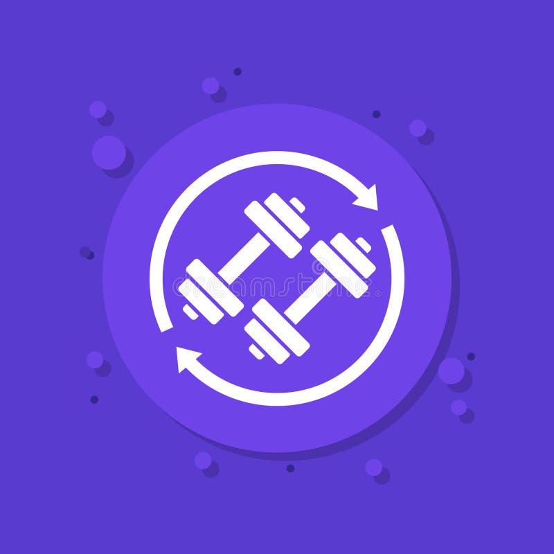 Circuit Training Icon for Web Stock Vector - Illustration of high ...