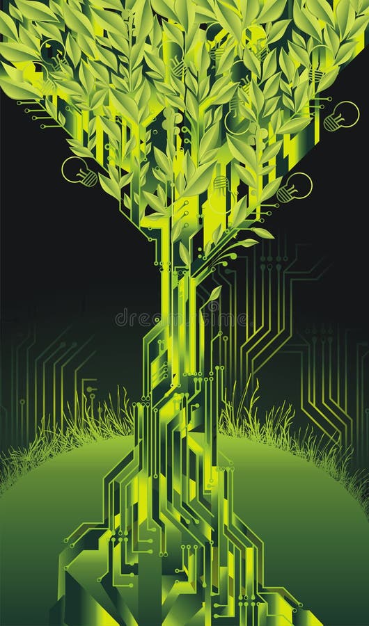 Tree Illustration & Medallion Stock Vector - Illustration of autumn ...