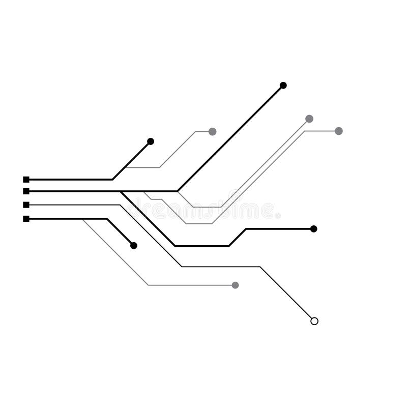 Circuit Vector Illustration Design Stock Vector - Illustration of chip ...