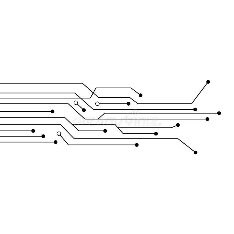 Circuit Vector Illustration Stock Vector - Illustration of electronic ...