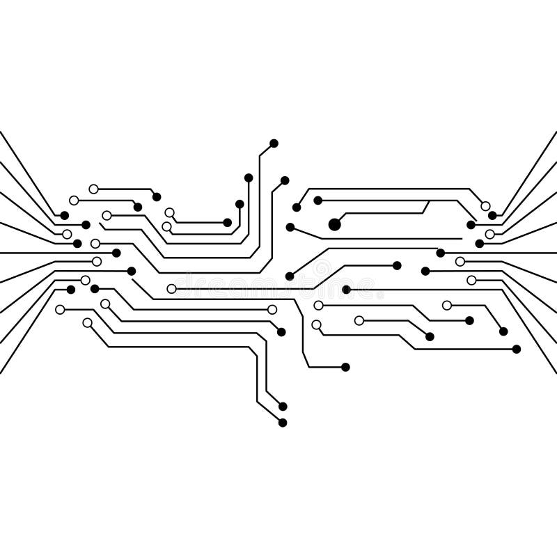 Circuit Vector Illustration Stock Vector - Illustration of corporate ...