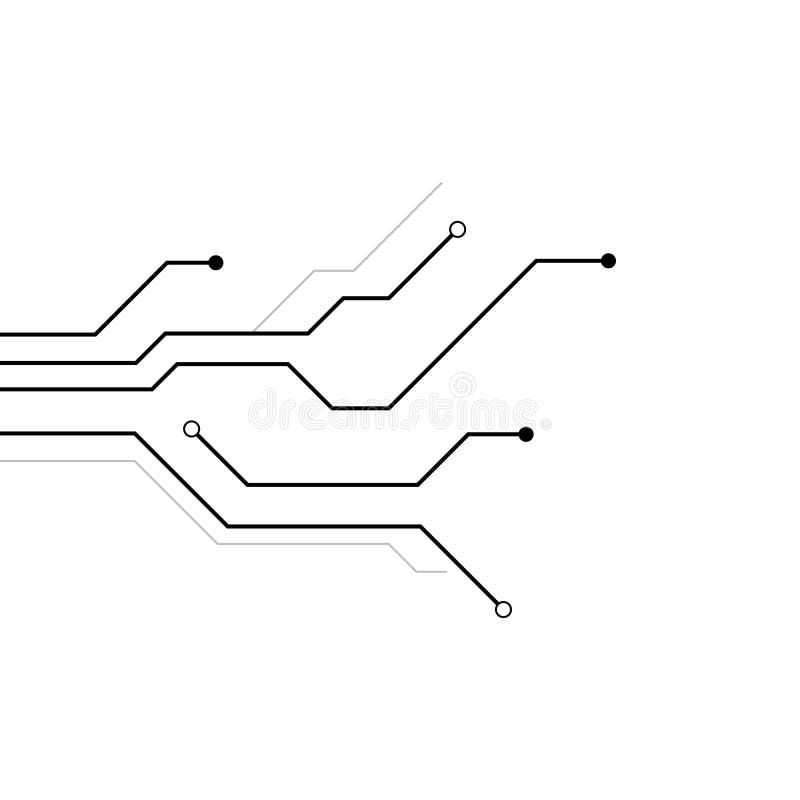 Circuit Vector Illustration Design Template Stock Vector - Illustration ...