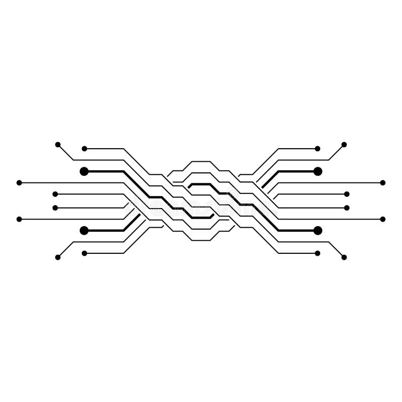 Circuit Vector Logo Icon Illustration Stock Vector - Illustration of ...