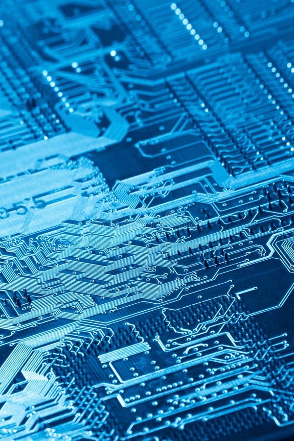 Circuito blu fotografia stock. Immagine di industria - 11887182