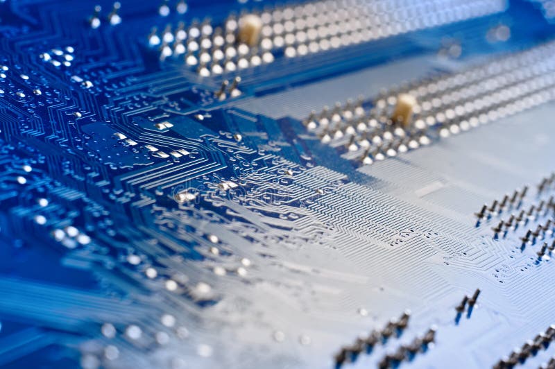 Circuito blu fotografia stock. Immagine di comunicazione - 30993422