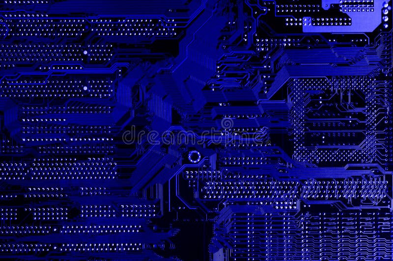 Circuito blu illustrazione di stock. Illustrazione di componente - 5443963