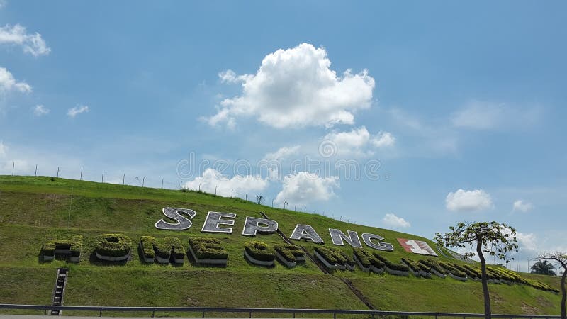 Circuito de Sepang F1 foto editorial. Imagen de motor - 52092341