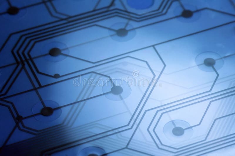 Circuito Elettronico Blu - 3 Fotografia Stock - Immagine di elettronica ...