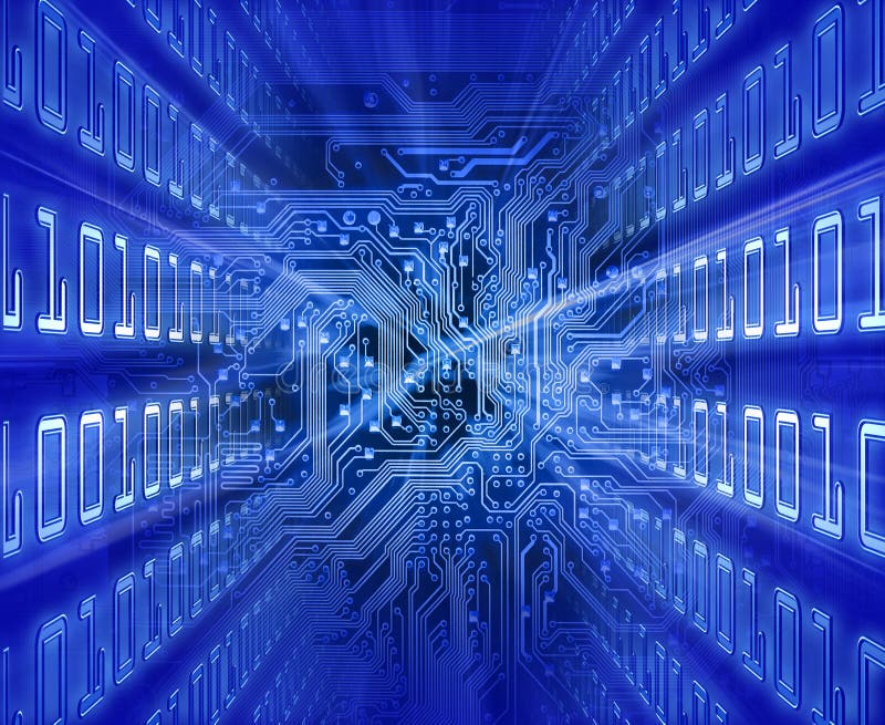 Circuito (energia blu). illustrazione di stock. Illustrazione di ...