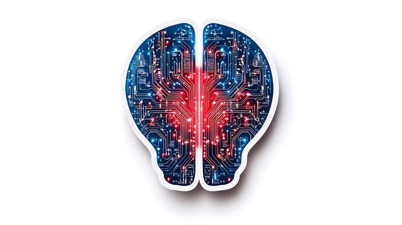 Circuitry Inspired Sticker Design for Creative Projects Stock ...