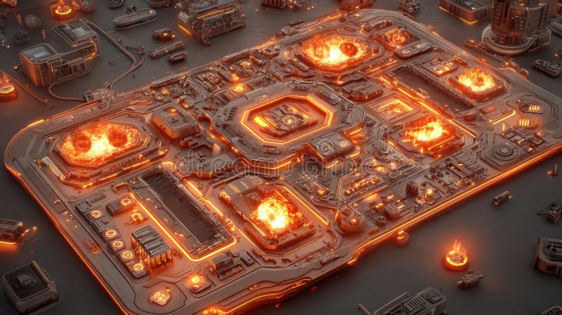 Circuitry Overload, System Failure Stock Illustration - Illustration of ...