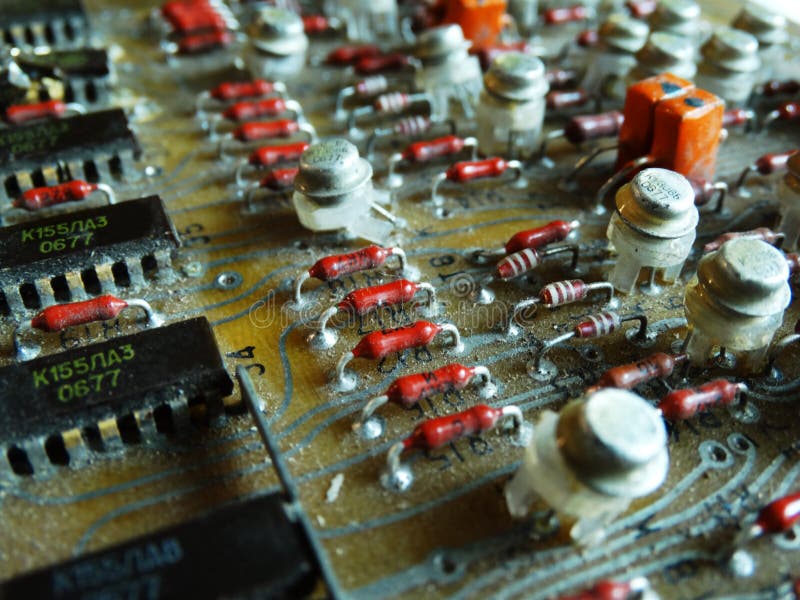 Circuitry of Soviet Technology Stock Image - Image of dusty, appliance ...
