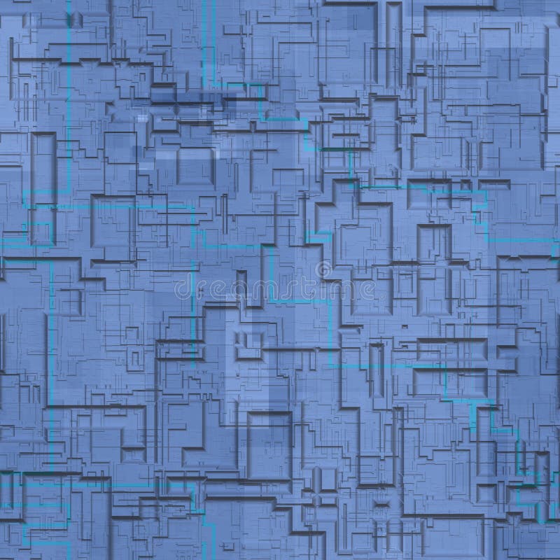 Circuits Abstract Seamless Generated Texture Stock Illustration ...