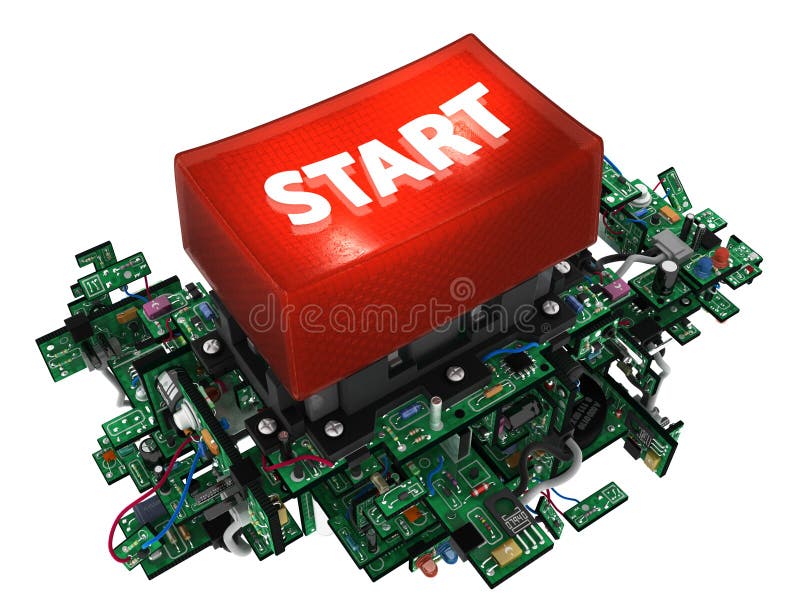 Big Start Button Stock Illustrations – 1,028 Big Start Button Stock ...