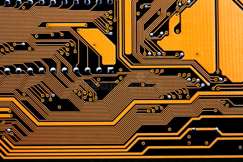 Circuits of a Computer Motherboard Stock Photo - Image of connecting ...