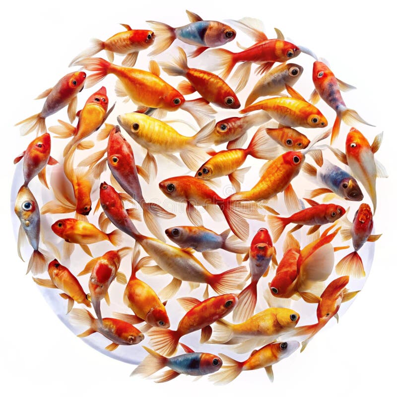 Circular Abstract Fish Pattern Stock Illustration - Illustration of ...