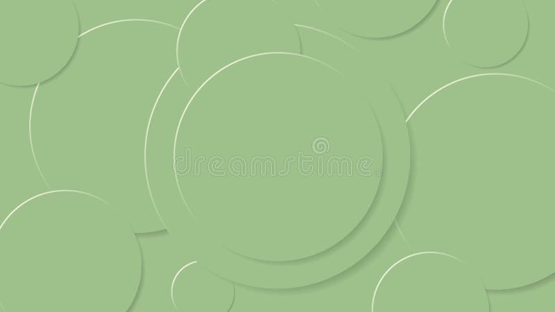 Circular Abstract Green Background of Empty Circle Design in Paper Cut ...