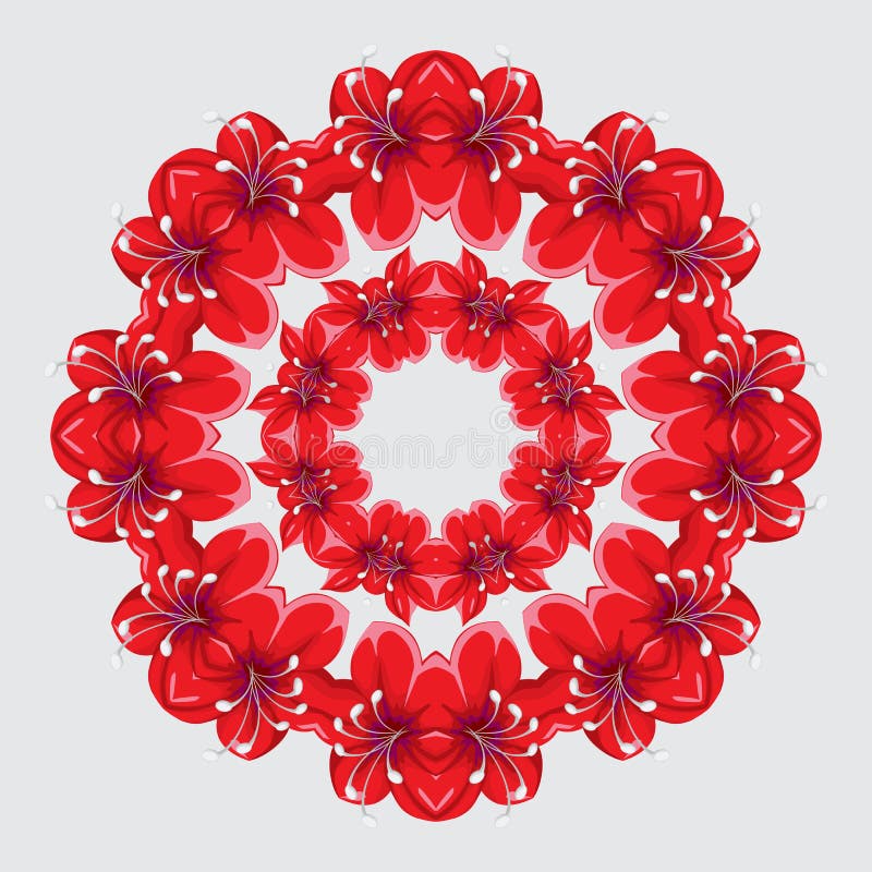 Circular Abstract Pattern in Arabic Style Stock Illustration ...