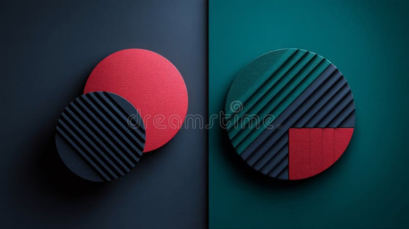 Circular Abstract Pattern with Embossed Textures, Minimal Design ...