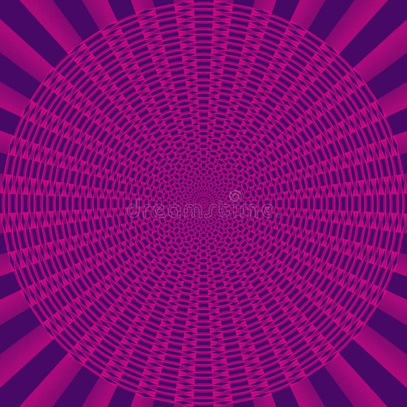 Circular Abstract Pattern Pink and Purple Shapes. Stock Illustration ...
