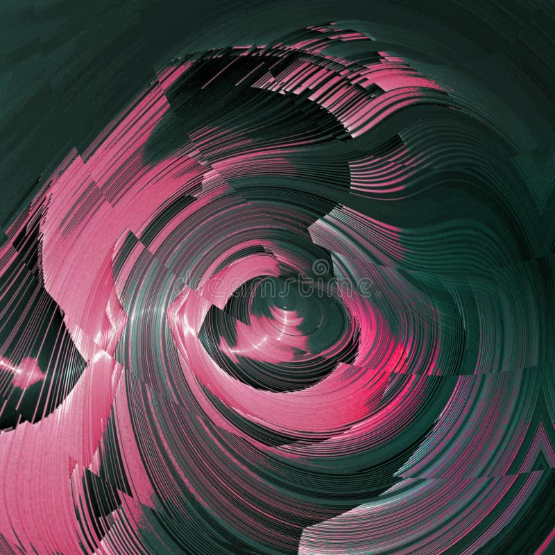 Circular Abstract Texture in Motion Stock Image - Image of line, green ...