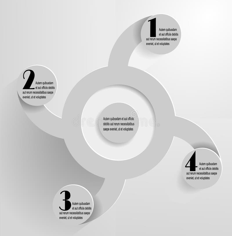 Circular abstract vector stock vector. Illustration of monochrome ...