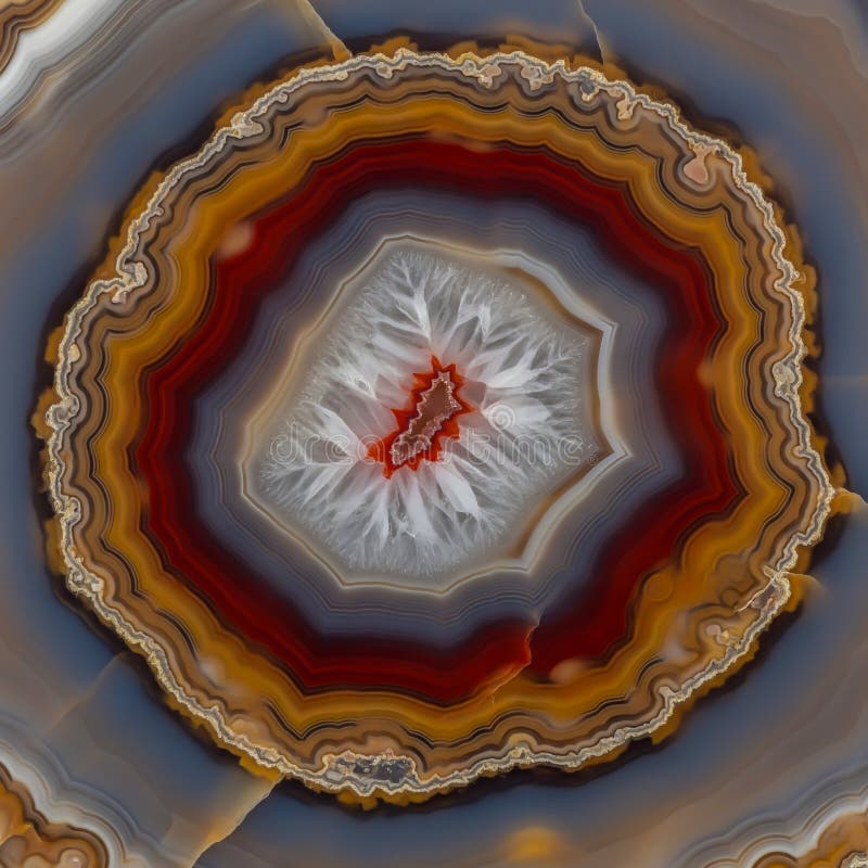 The Texture of Natural Agate on a Smooth Cut Surface Stock Illustration ...