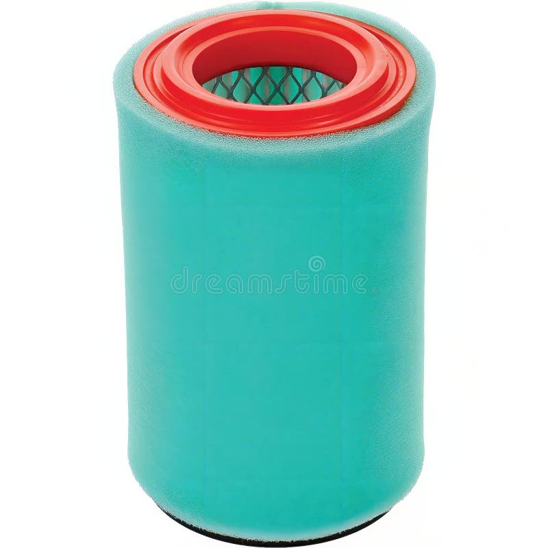 Circular Air Filter on a White Background Stock Image - Image of paper ...