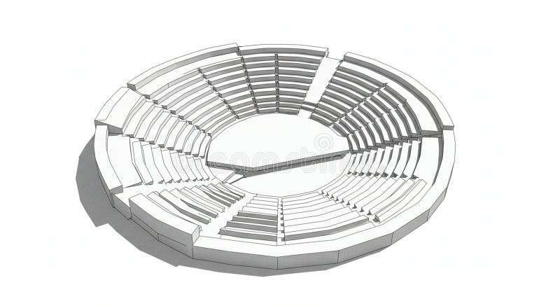 Circular Amphitheater Model Stock Illustrations – 8 Circular ...