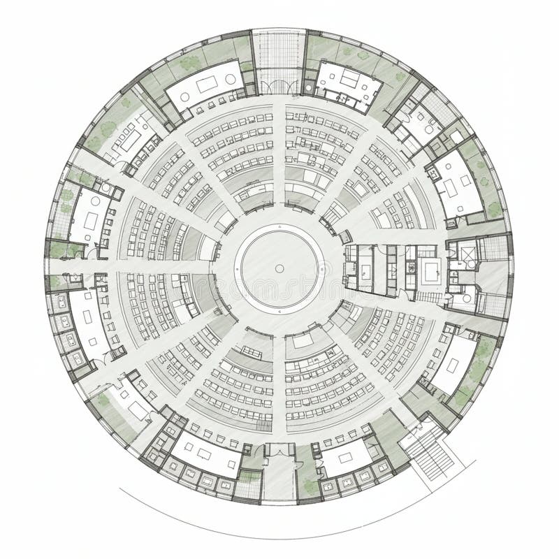 Architectural Floor Plan for a Multi-unit Residential Building ...