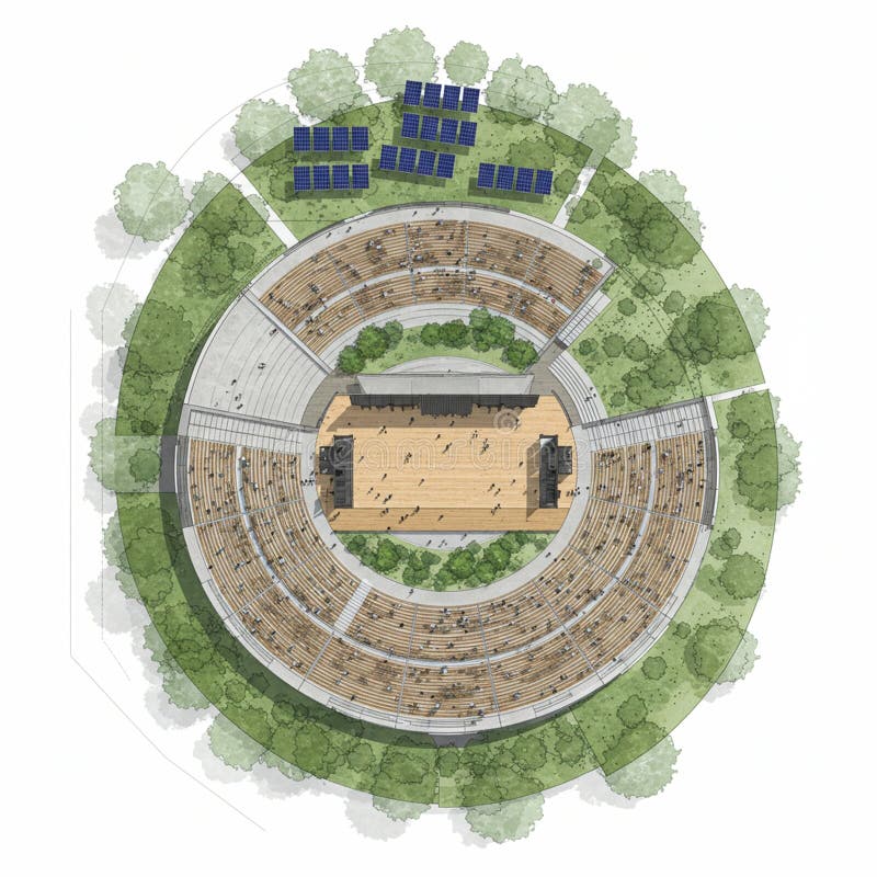 Concentric Seating Tiers Stock Illustrations – 16 Concentric Seating ...