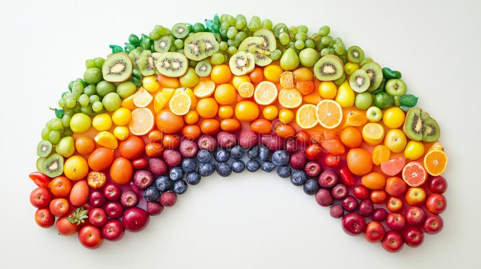 A Circular Arrangement of Assorted Fruits and Nuts, Showcasing a Wide ...