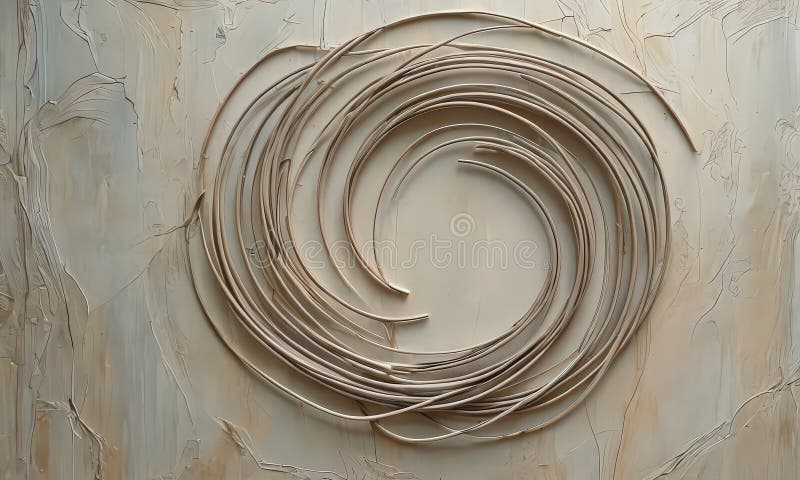 Circular Arrangement Brown, Coiled Wires Creates Visually Striking ...