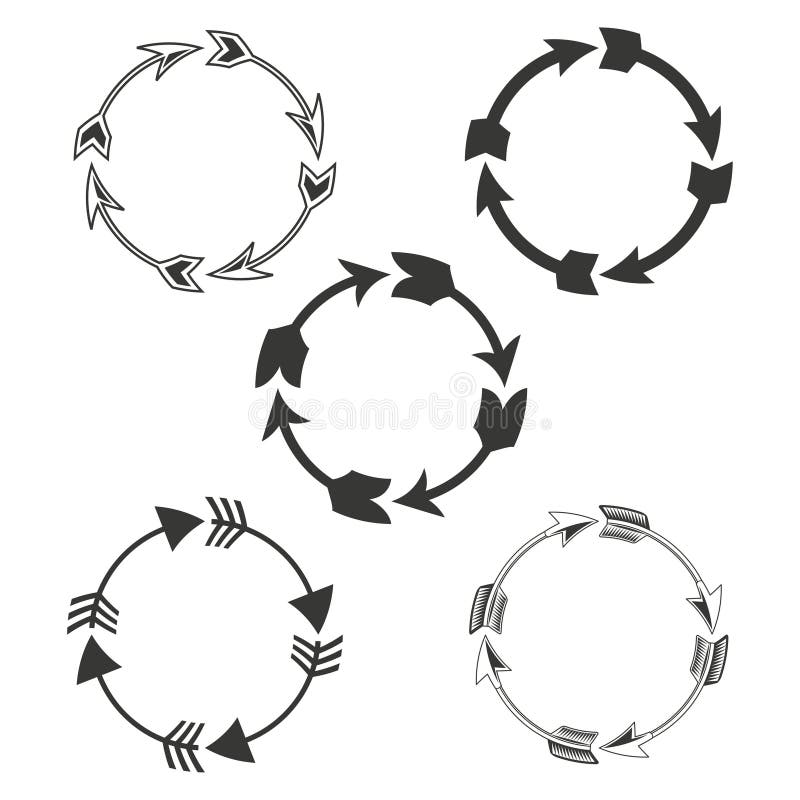 Circular Arrow Collection Stock Illustrations – 8,521 Circular Arrow ...