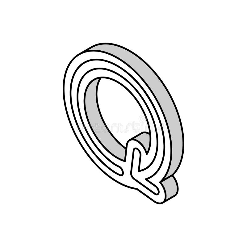 Circular Arrow Cyclic Operation Isometric Icon Vector Illustration ...