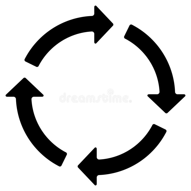 Circular Arrow Icon. Cycle, Resumption , Repeat Concept Stock Vector ...
