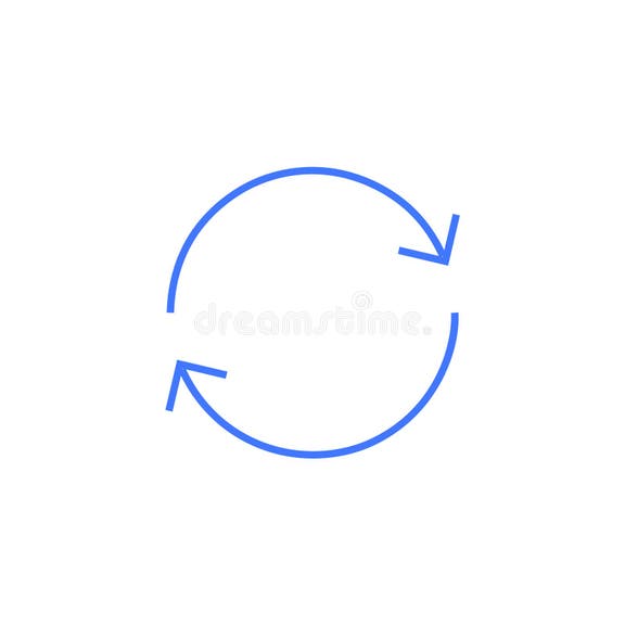 Circular Arrow Icon Symbolizing Process Flow, Refresh, and Continuous ...
