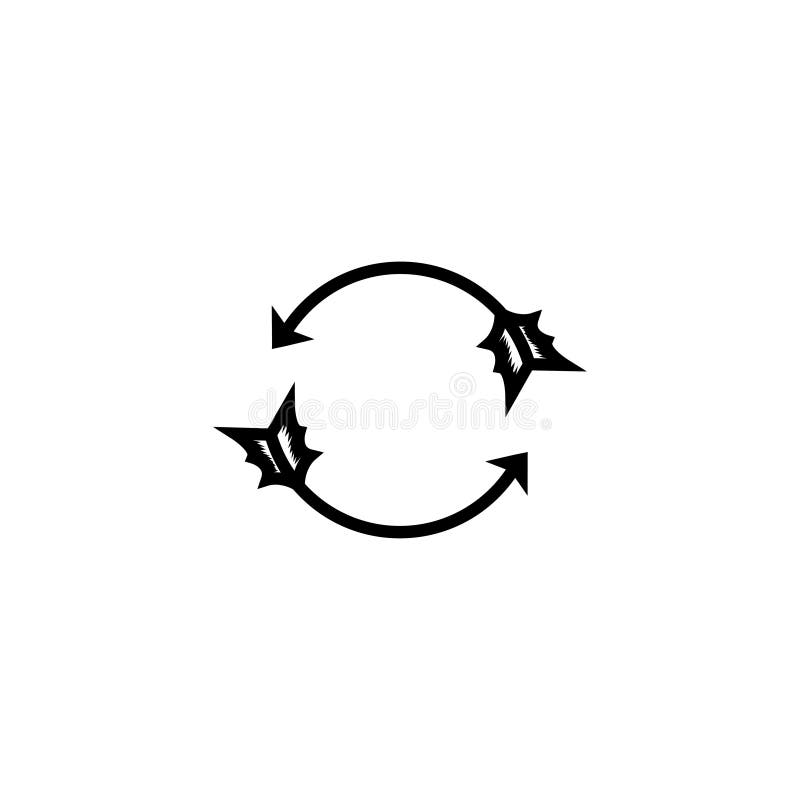 Circular Arrow Logo Design Vector Illustration Stock Vector ...