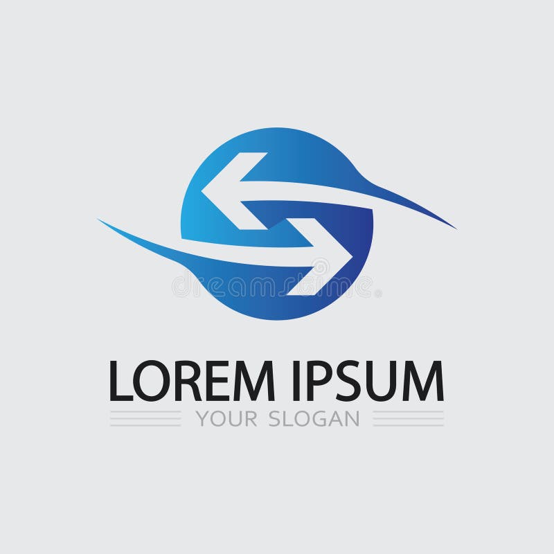 Circular Arrow Loop Logo for Recycling and Renewal Stock Illustration ...