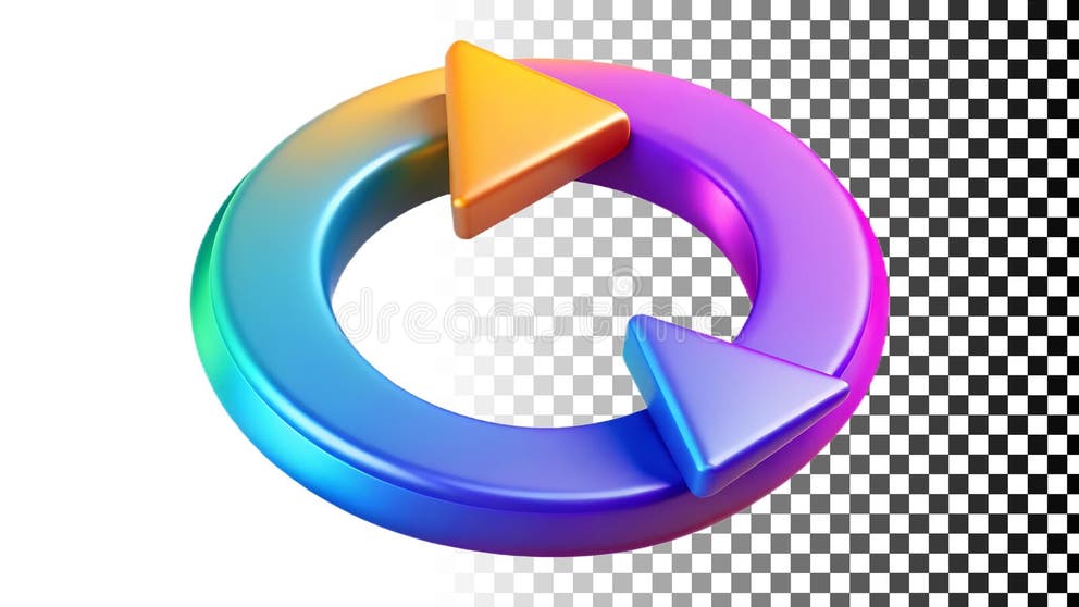 Circular Arrow, Refresh and Reload Icon for UI Design Png Transparent ...