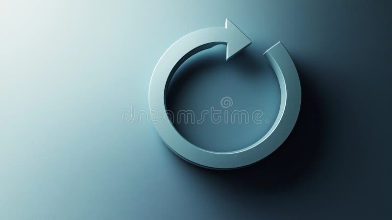 Circular Arrow Representing Refreshing, Restarting, Reloading, and ...