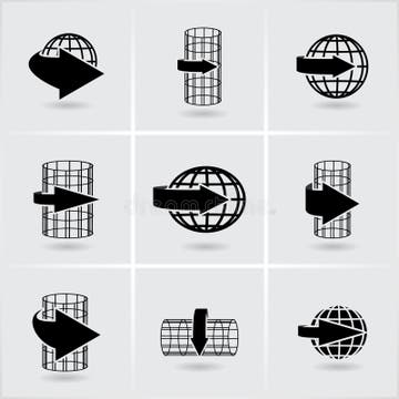 World Map Cylinder Stock Illustrations – 281 World Map Cylinder Stock ...