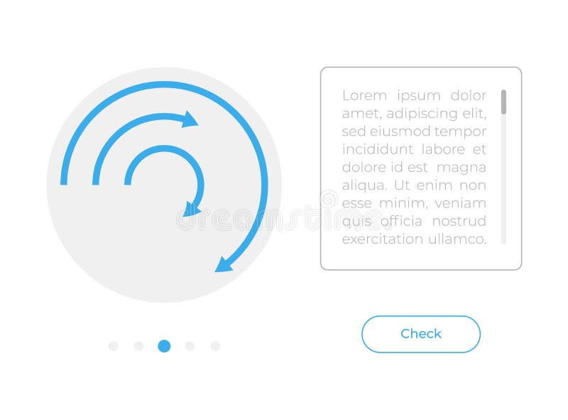 Circular Arrows Chart UI Element Template Stock Vector - Illustration ...