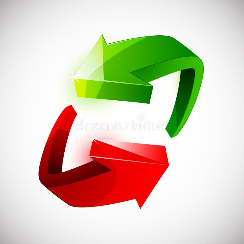 Circular Arrows | Communication Symbol Stock Vector - Illustration of ...